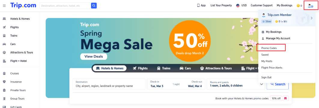 How to Use Trip.com Promo Codes (2026) | Trip.com