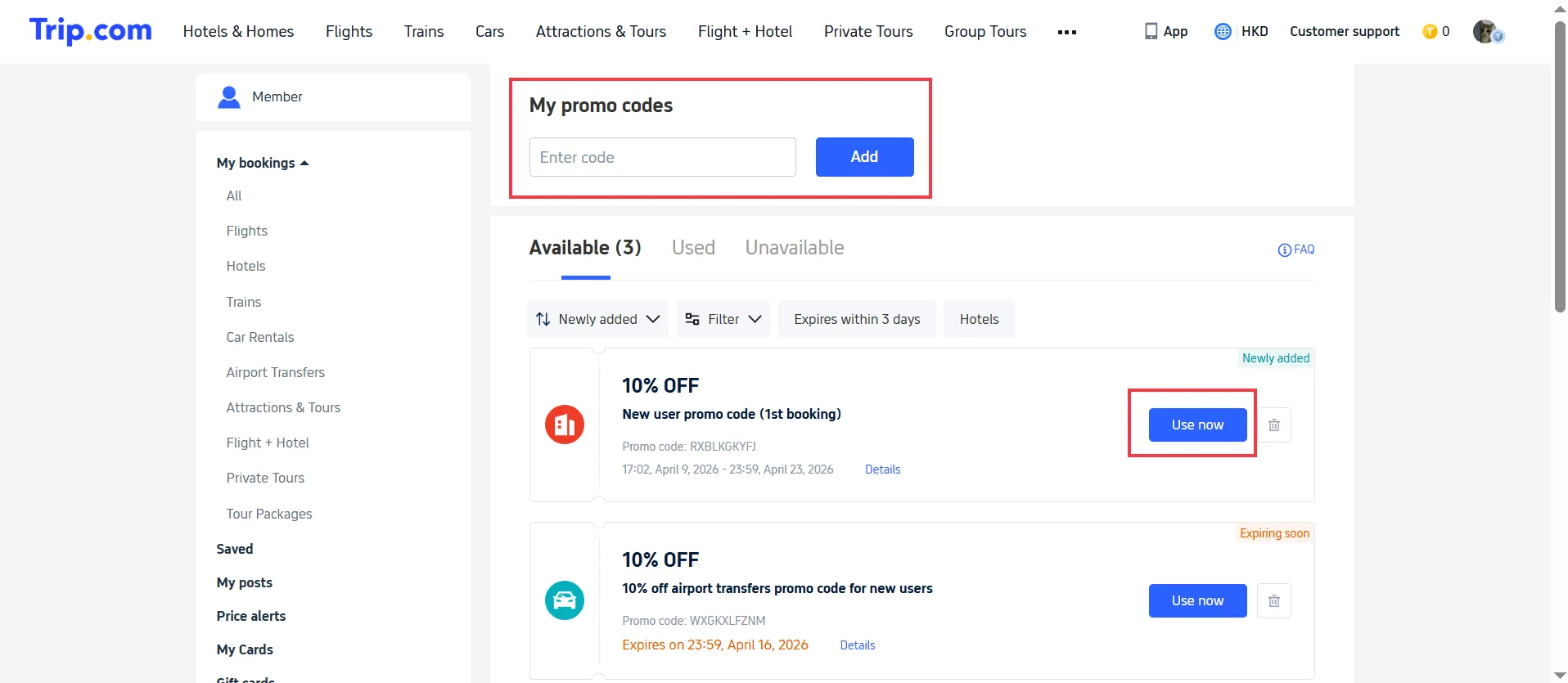 Get Latest Trip.com Promo Codes, Discounts & Coupons 2026 | Trip.com