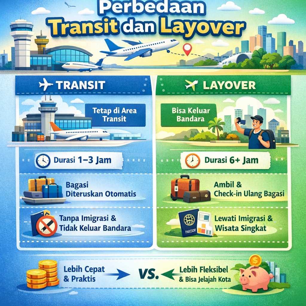 Perbedaan Transit dan Layover dalam Penerbangan | Trip.com